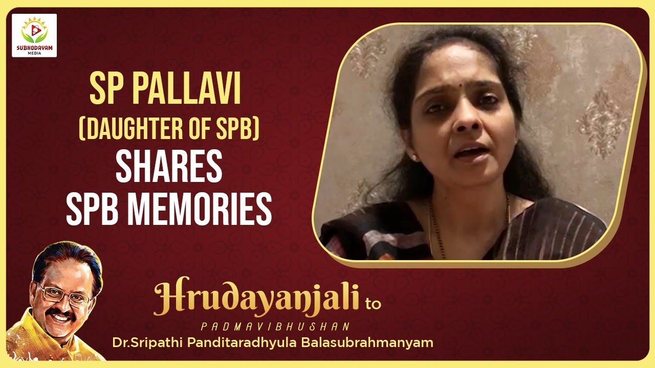 SP Pallavi (Daughter Of SPB) About SP Balasubrahmanyam | Song by SP ...