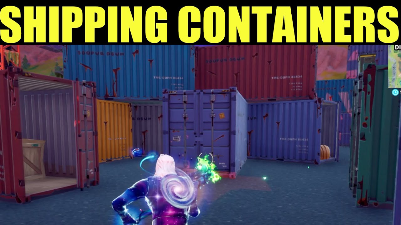 Destroy shipping containers in Dirty Docks location - fortnite - YouTube