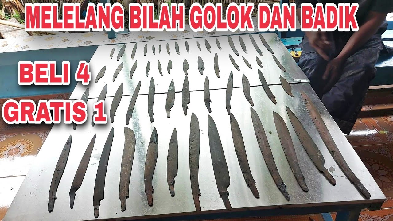 🔴Stok Terbatas Panre Tutu Melelang Khusus Bilah Golok Pamor Dan Bilah ...