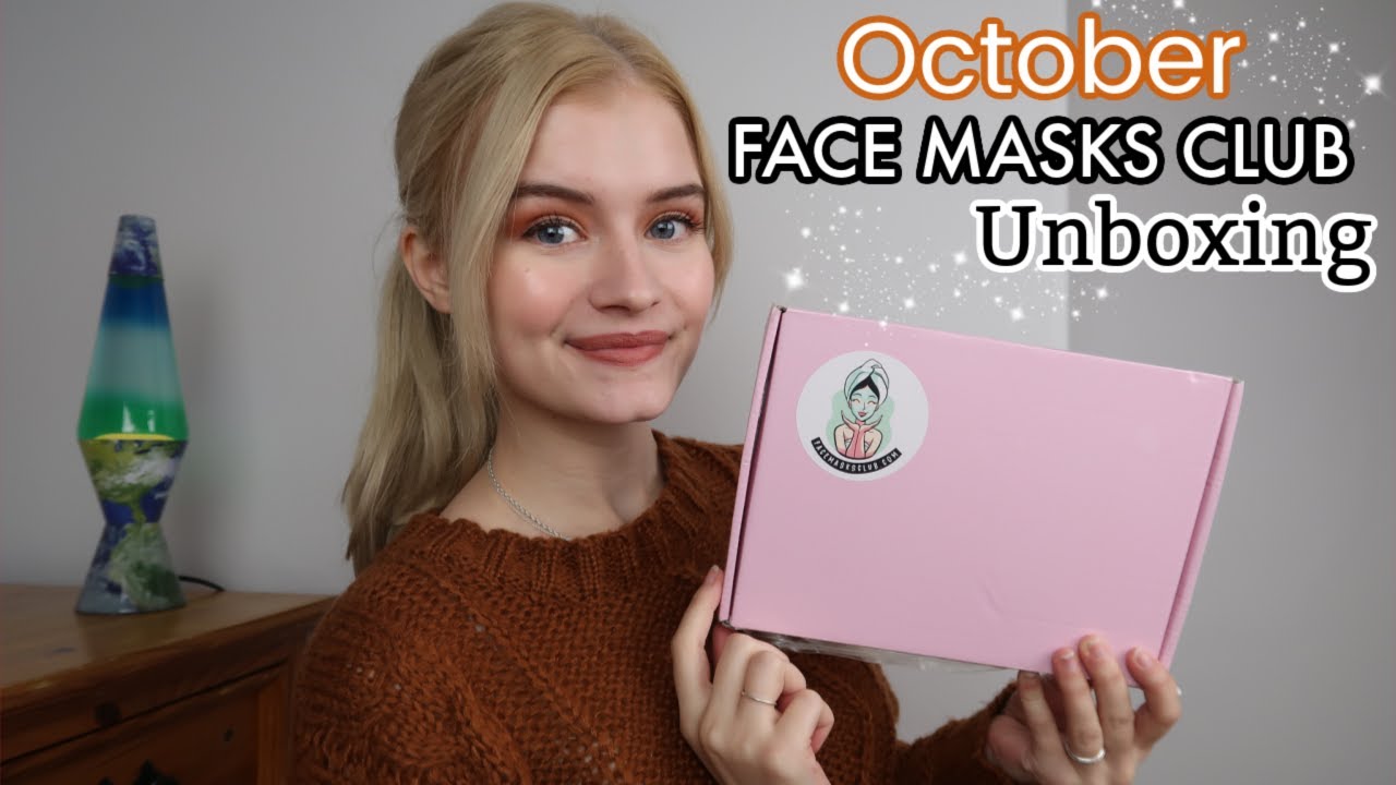 OCTOBER FACE MASKS CLUB UNBOXING | BEAUTY SUBSCRIPTION BOX - YouTube