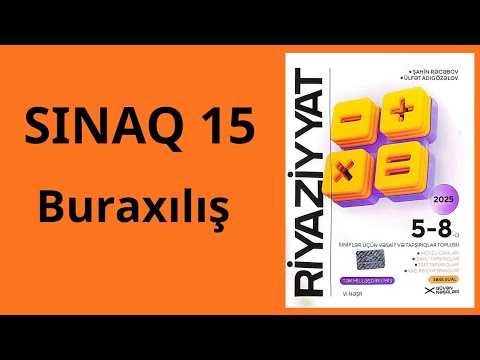 Yeni nəşr 2025. SINAQ 15.  BURAXILIŞ