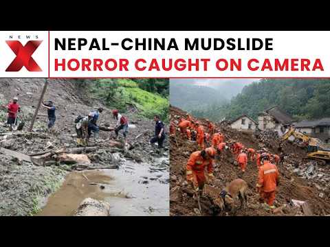 Nepal-China Border Horror: Terrifying CCTV Shows People Flee Seconds Before Mudslide Strikes