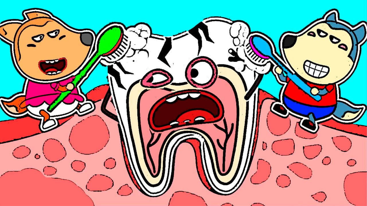 Toothbrush! Brush Your teeth Wolfoo, Quickly! - Wolfoo fanmade coloring ...