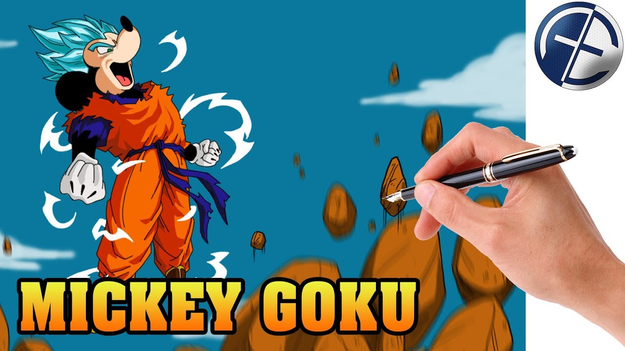 Dragonball Super meets Mickey Mouse zeichnen [Wacom Cintiq 13HD-Speed ...