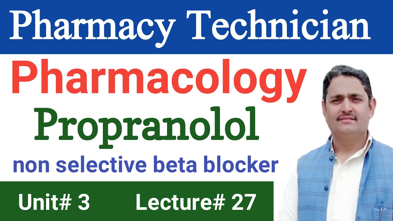 Propranolol - Beta blocker - Mechanism of action - Pharmacology - YouTube