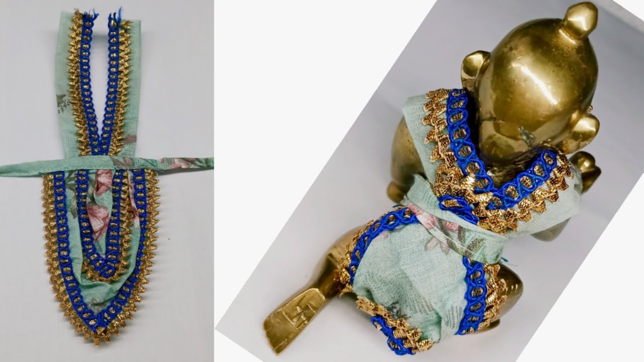 Laddu Gopal Nappy Design Making at Home/ Balgopal Poshak Design/ Kanha ...