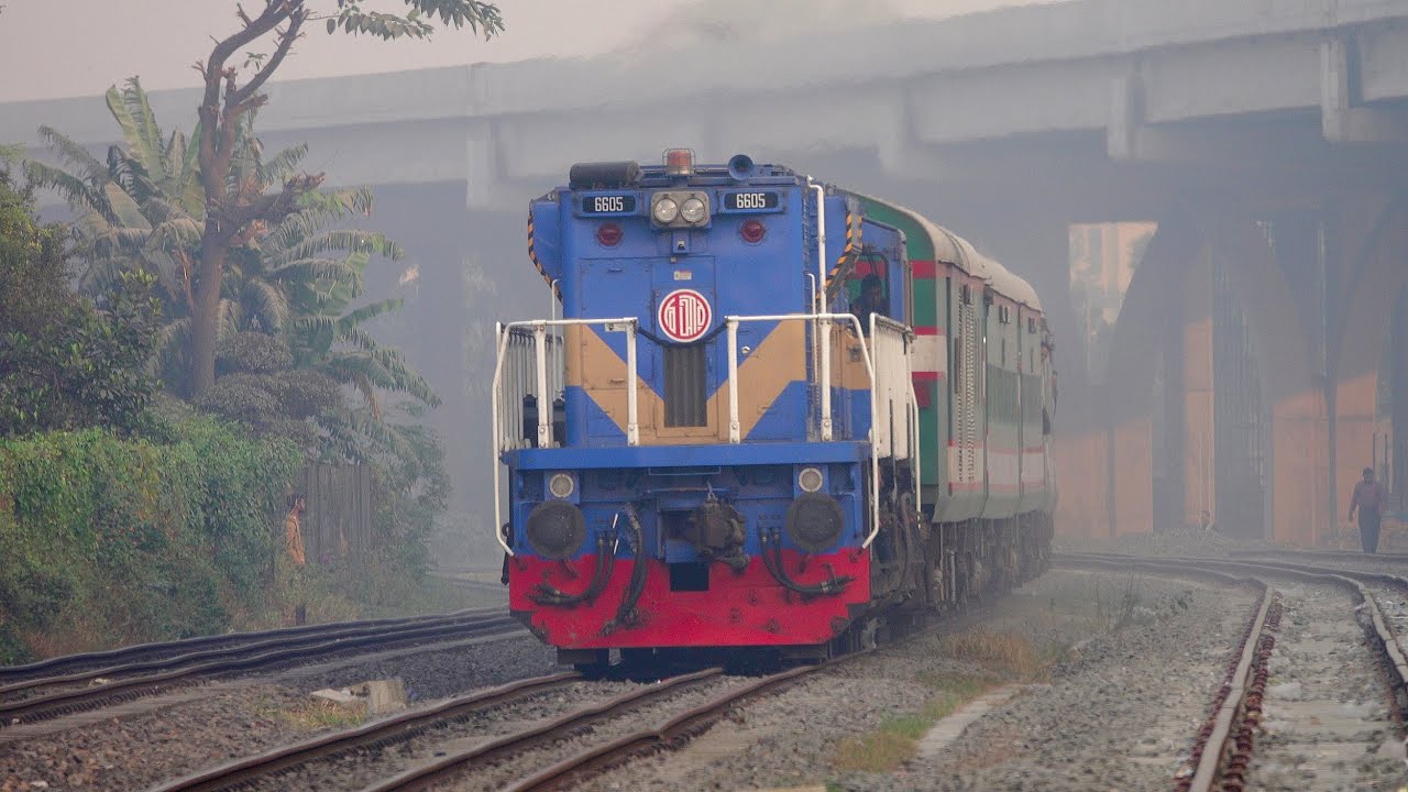 Sundarban Express Train heading towards Dhaka in an early winter ...