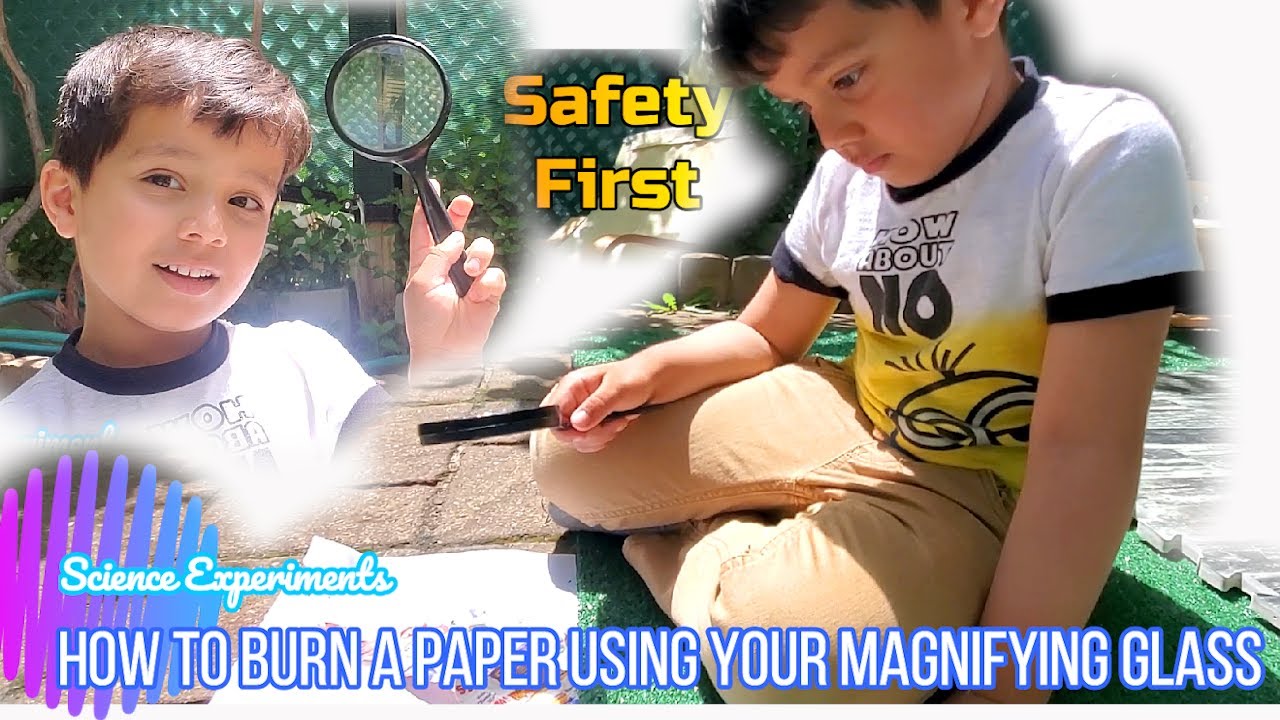 Kids Science Experiments With Magnifying Glass 🔍 - YouTube