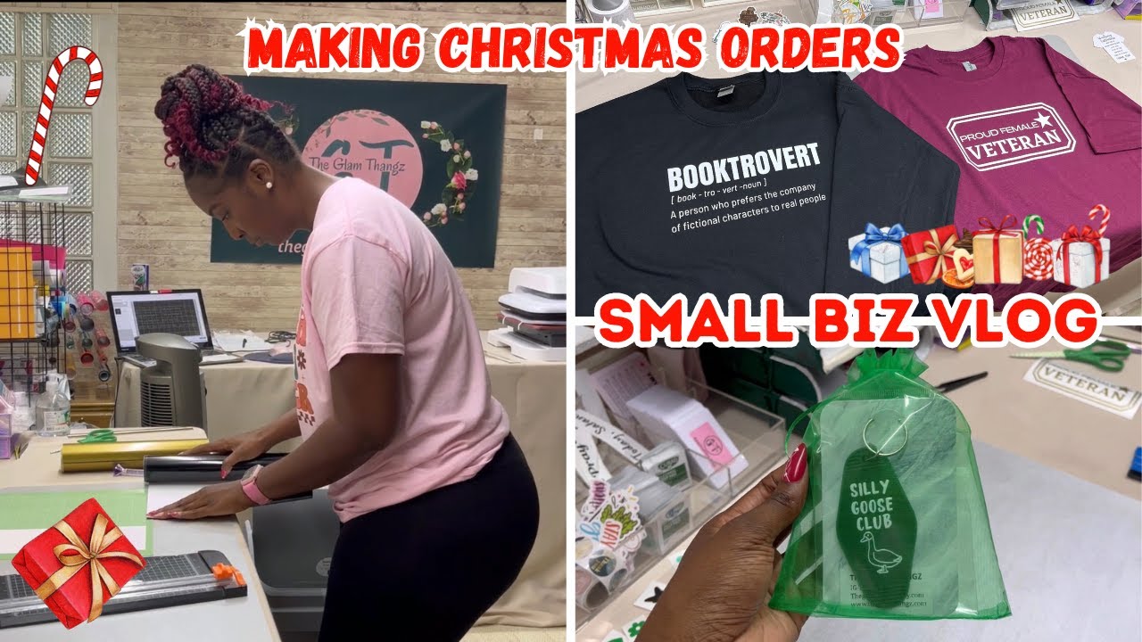 Packing Christmas Orders from Home - Behind the Scenes - YouTube