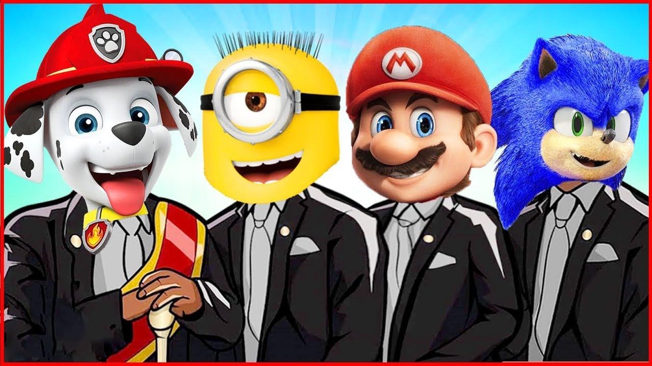 PAW Patrol The Super Mario Bros Movie vs Minions vs Sonic the Hedgehog ...