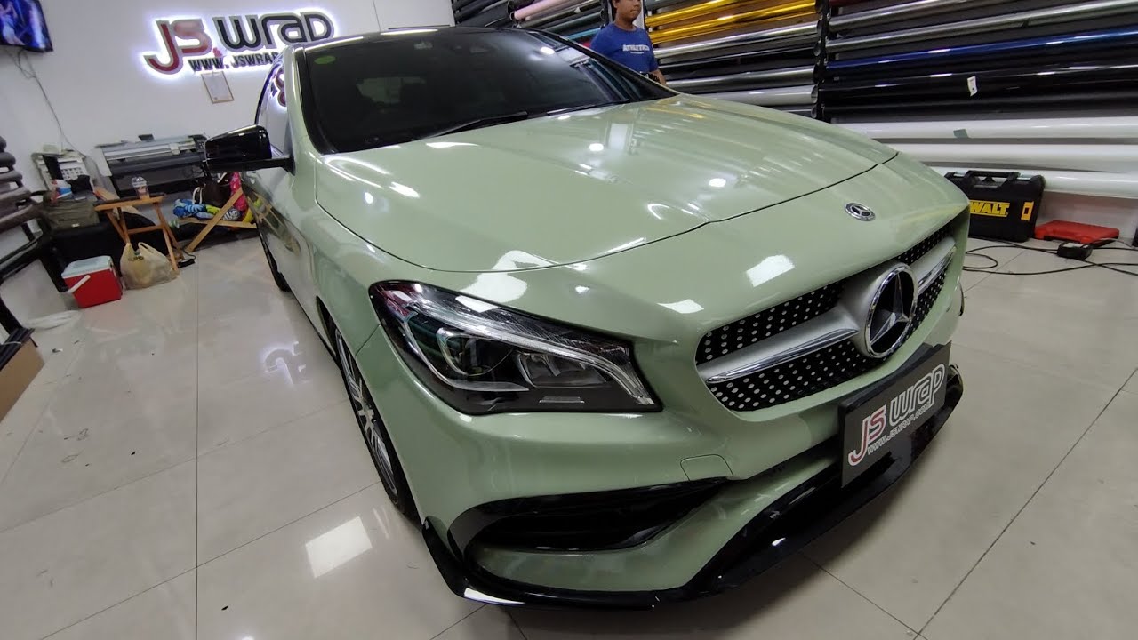 benz cla 250 wrap car สามารถติดต่อสอบถามได้ที่ Line id : jswrap ...
