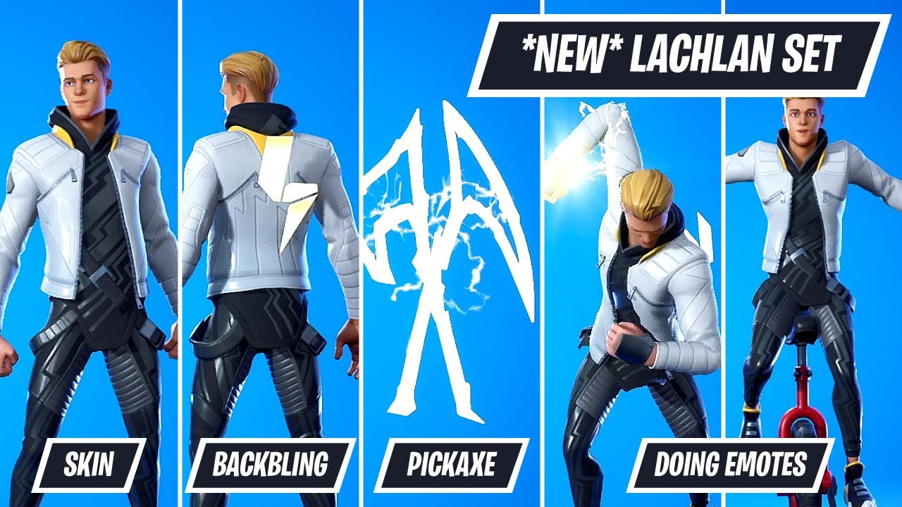 Lachlan Skin, PWR Pack Back bling, PWR Slicers Pickaxe & PWR Punch ...