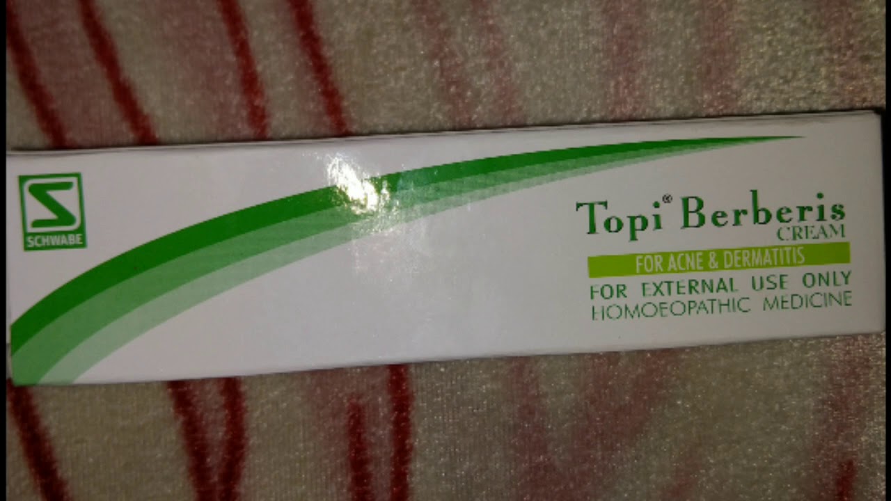 Topi Berberis Cream for Acne & Dermatitis / Homoeopathic Medicine /by ...