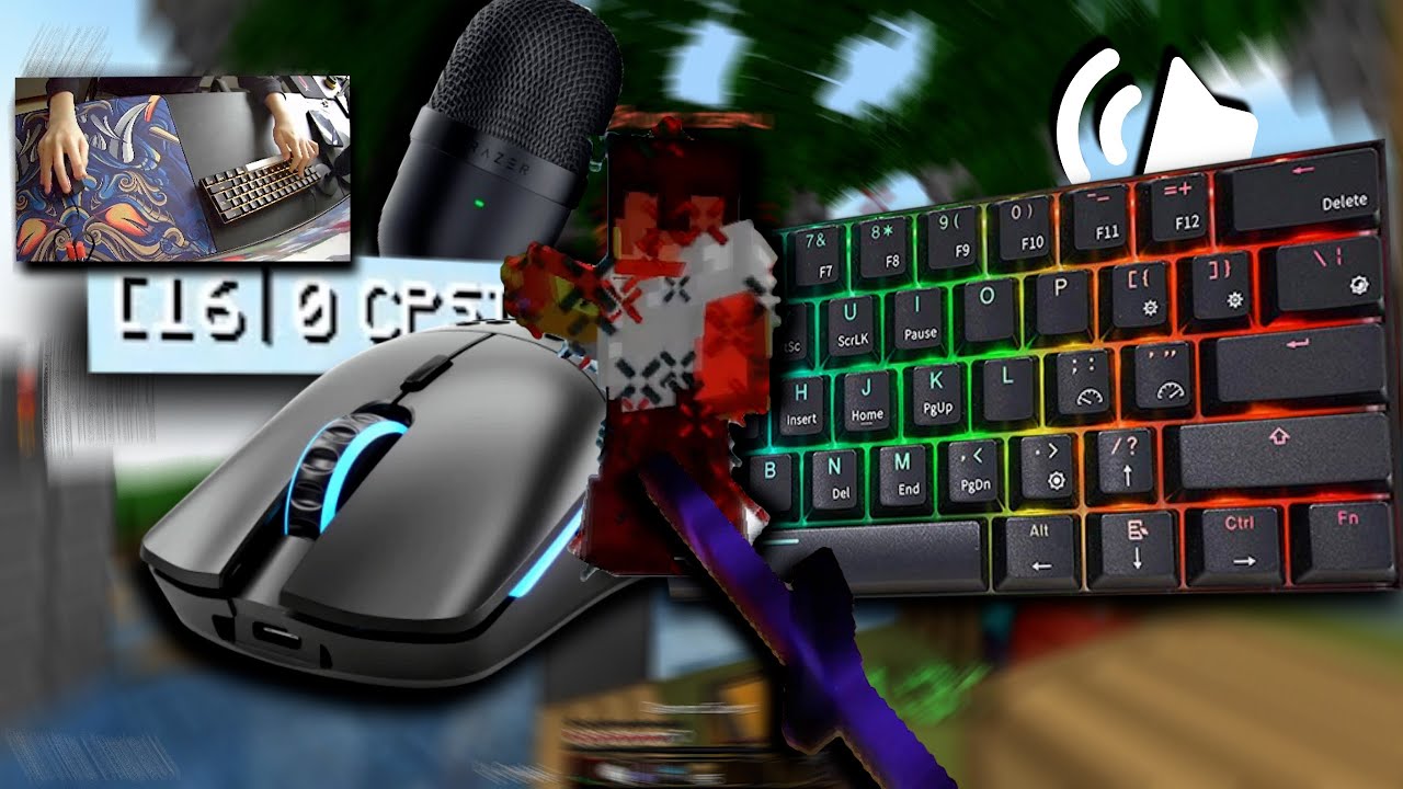 Skywars (Handcam) Keyboard+Mouse Sounds ASMR l Hypixel - YouTube