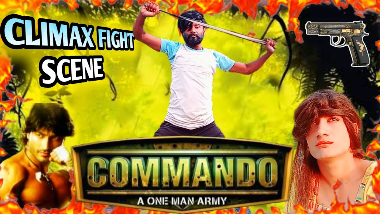 Commando Movie Climax Fight Scene | full action movie | Hindi dubbed ...