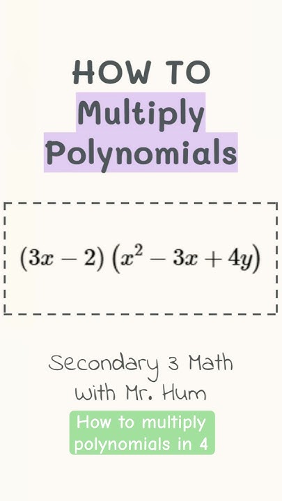 How to: MULTIPLY Polynomials #shorts - YouTube