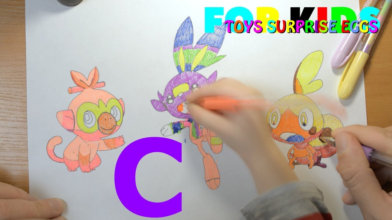 How To Draw Letter C Pokemon Sword And Shield - YouTube