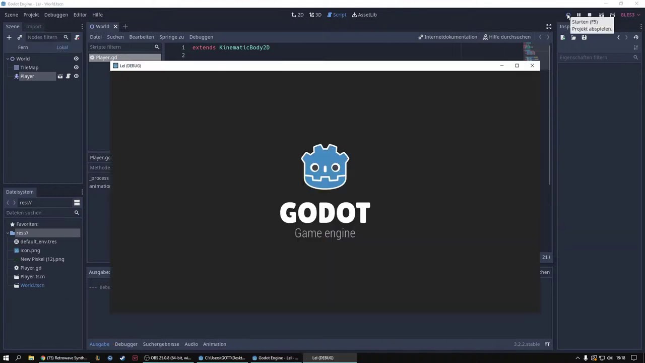Godot gravity swap Game - YouTube