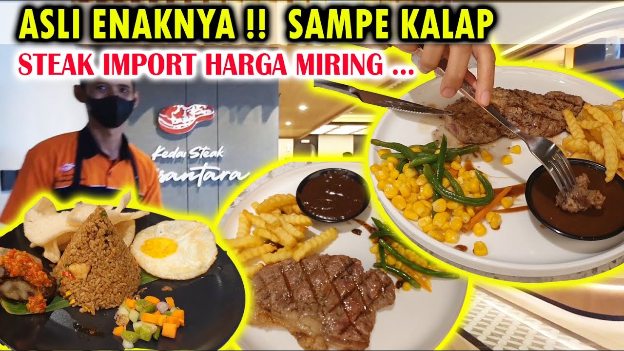 ASLI NAGIH !!! ENAKNYA STEAK MELTIQUE YANG LUMER DI MULUT | KEDAI STEAK ...