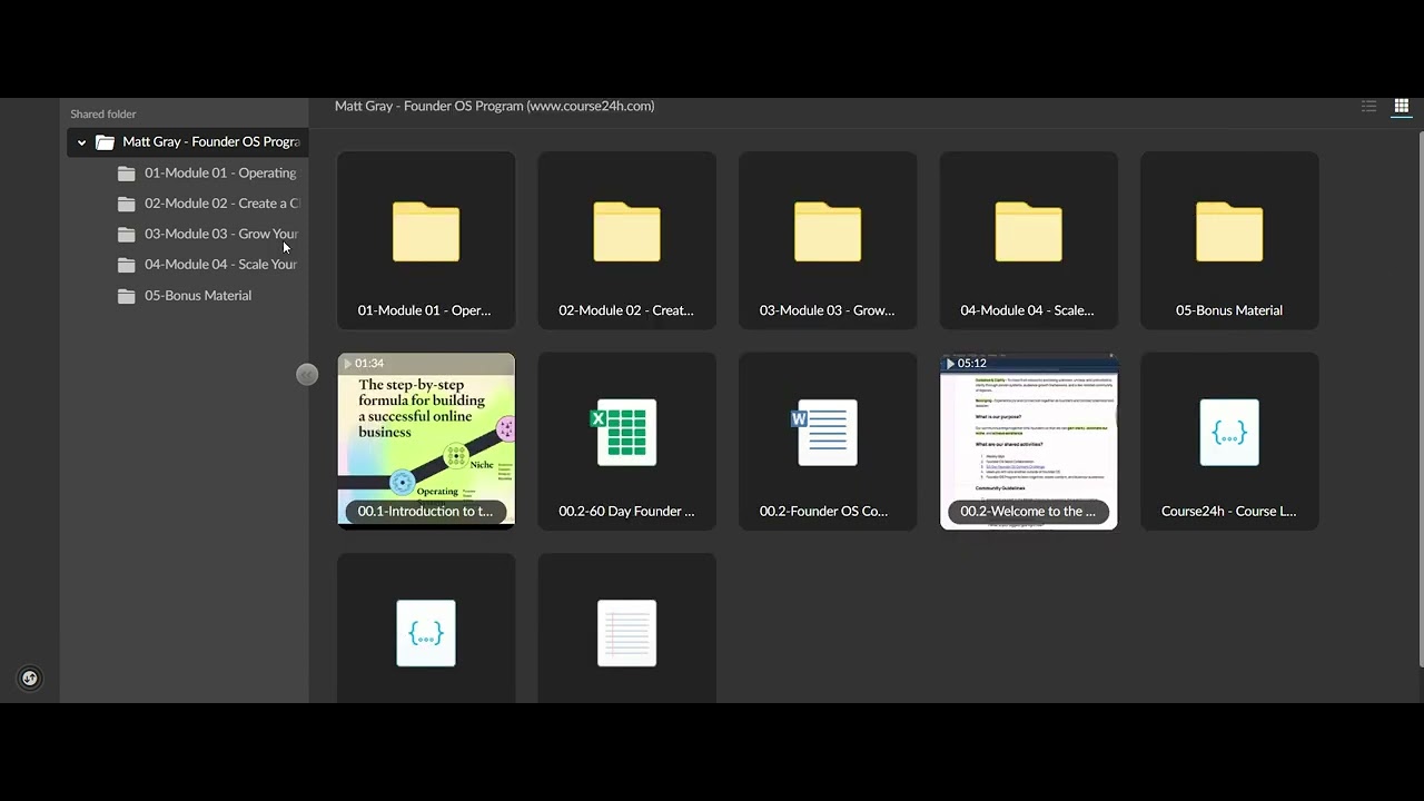 [$35] Matt Gray - Founder OS Program. Contact: amandacoursess@gmail.com ...