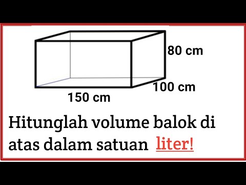 Cara Mudah Menghitung Volume Balok dalam Satuan Liter || Kelas 5 SD/MI Semester 2