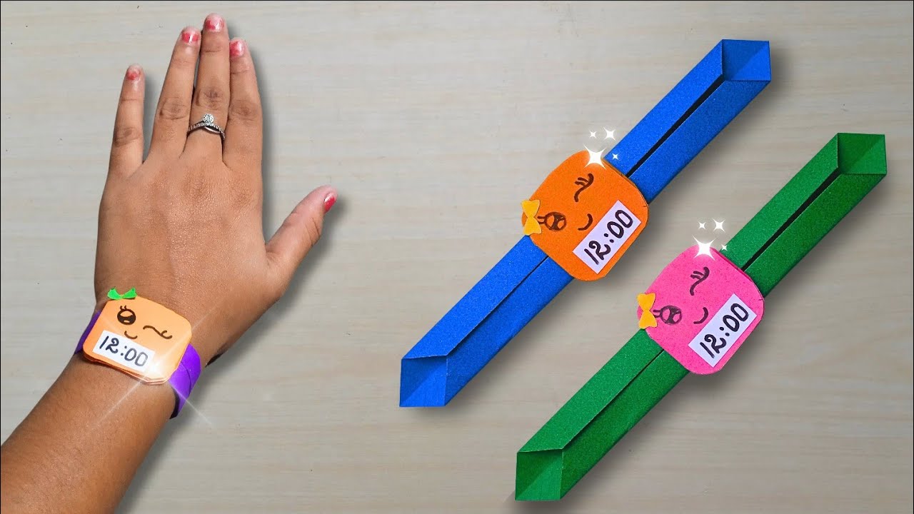 How to make Paper Watch & Notebook | Diy paper watch | Easy Origami ...