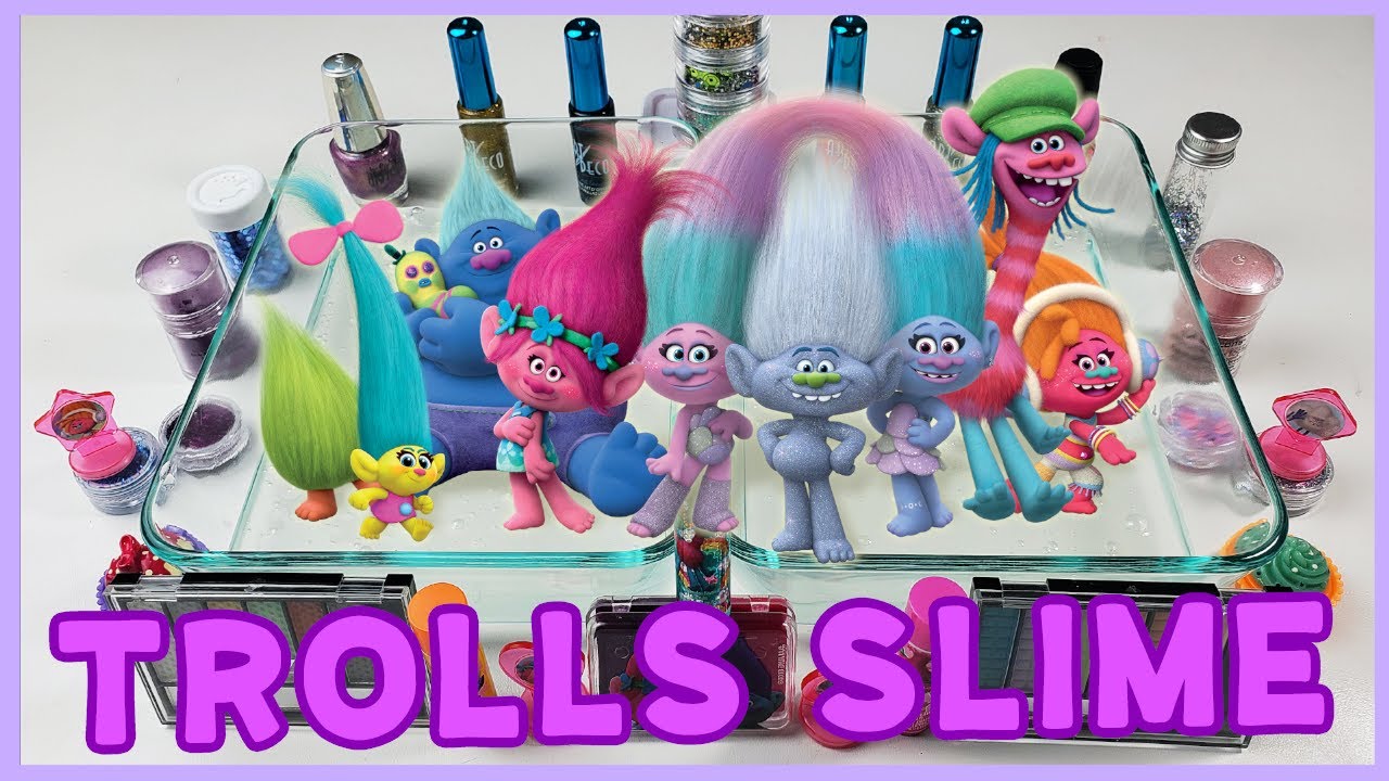 Troll PARTY!!! - Mixing Makeup Eyeshadow Into Slime! MUST WATCH! - YouTube