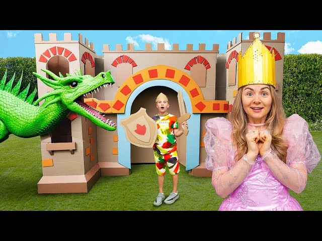 Oliver and Roma's Epic Cardboard Book Adventure! - Videos For Kids