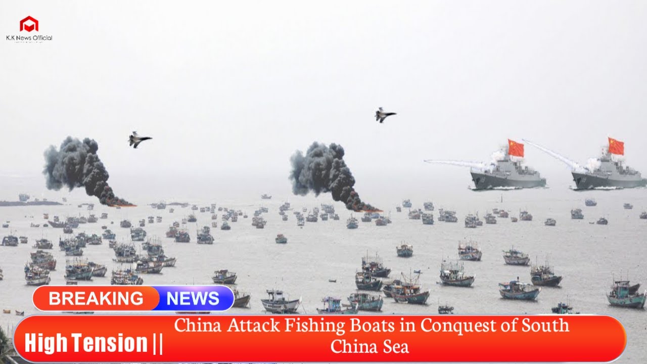 China Attack Fishing Boats in Conquest of South China Sea - YouTube