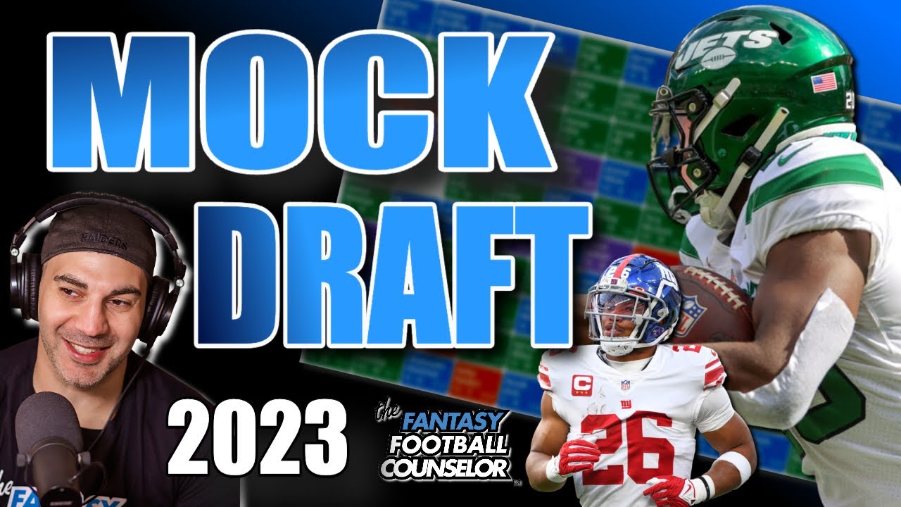 Fantasy Football Mock Draft 2023 - 1st and 12th Pick Strategy - YouTube