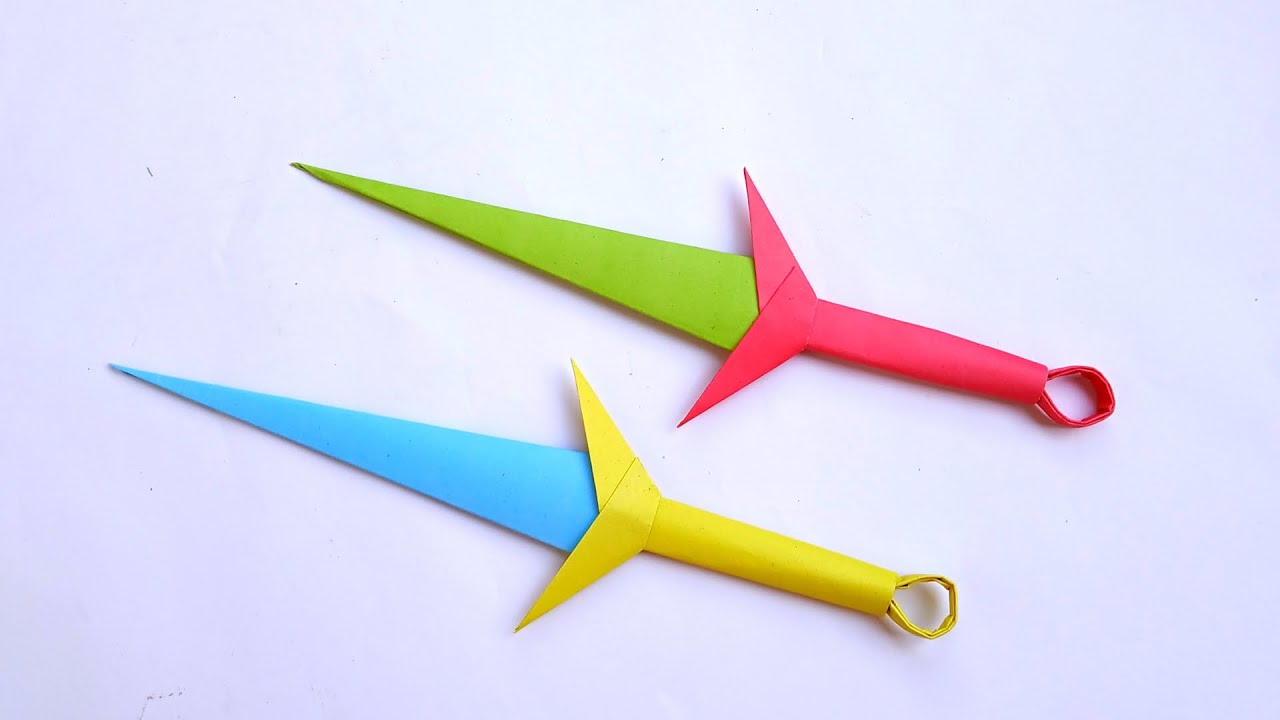How to make paper sword | Origami paper sword | paper talavaar kaise ...