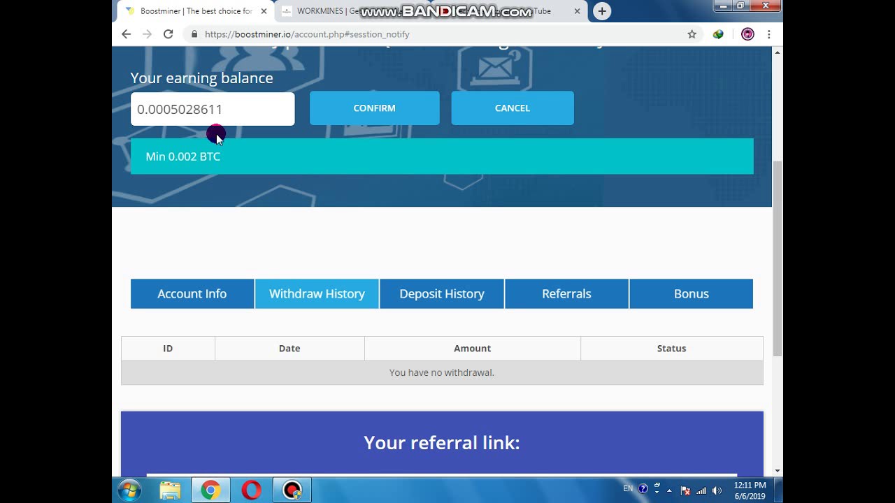BOOSTMINER FREE BTC Earning 2019 new site live payment prof(TECHNICAL RIZWAN) - YouTube