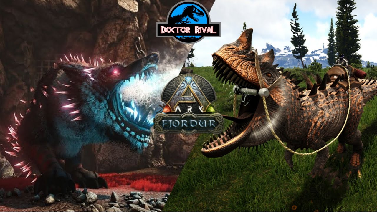 Alpha Fenrir vs Army Of Ceratosaurus || Ark Survival Evolved || Fjordur ...
