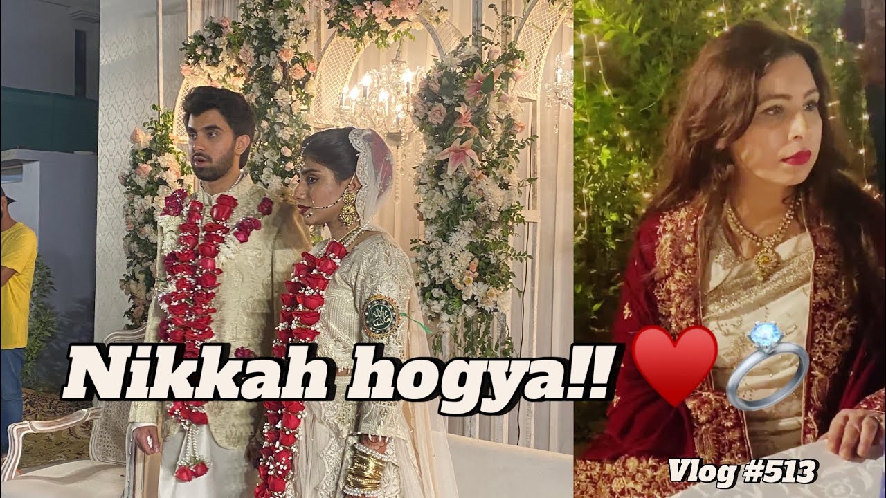 NIKKAH HOGYA!! ♥️💍 | VLOG #513 | BINISH RIZWAN - YouTube