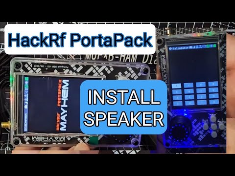 HackRf PortaPack H2M - Install Internal Speaker - YouTube