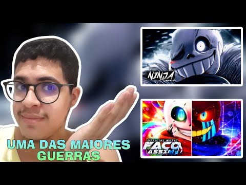 『REACT』Novo Mundo | Cross Sans | Ninja & Ink Sans e Error Sans (X-Tale ...