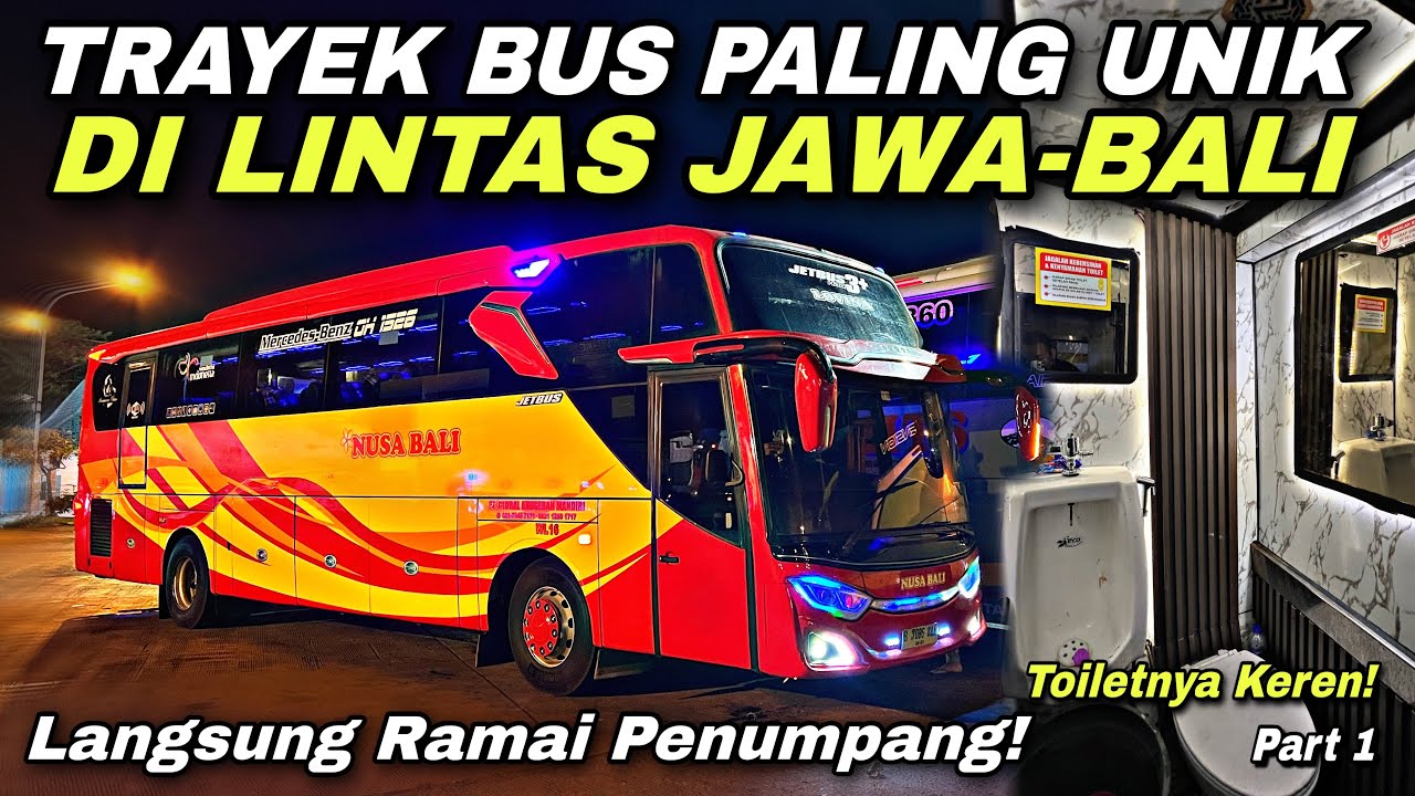 Trayek Bus Paling Unik Di Lintas Dewata 😱 Auto Ramai Penumpang ️| trip ...