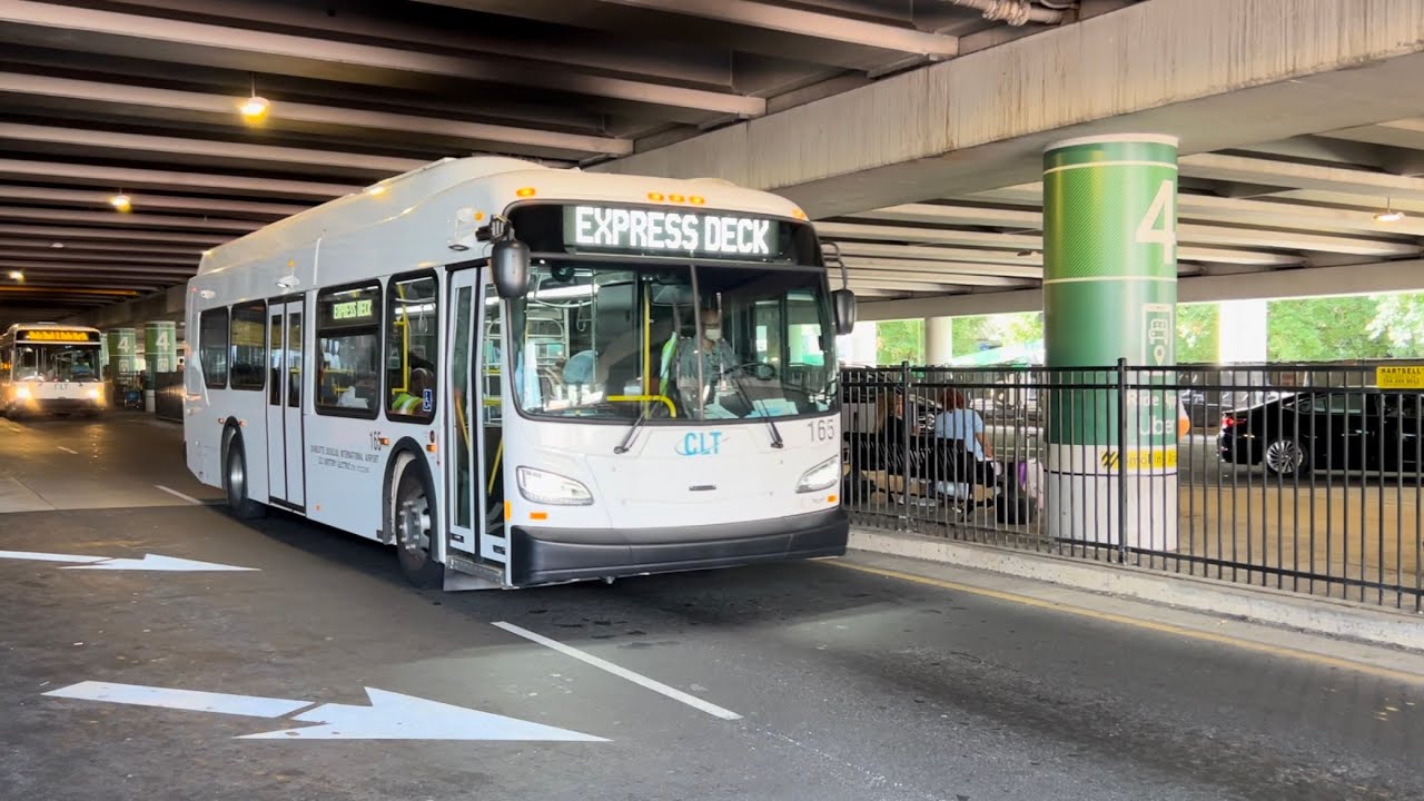 CLT Airport Shuttle Bus Parade At Charolette Douglas International ...