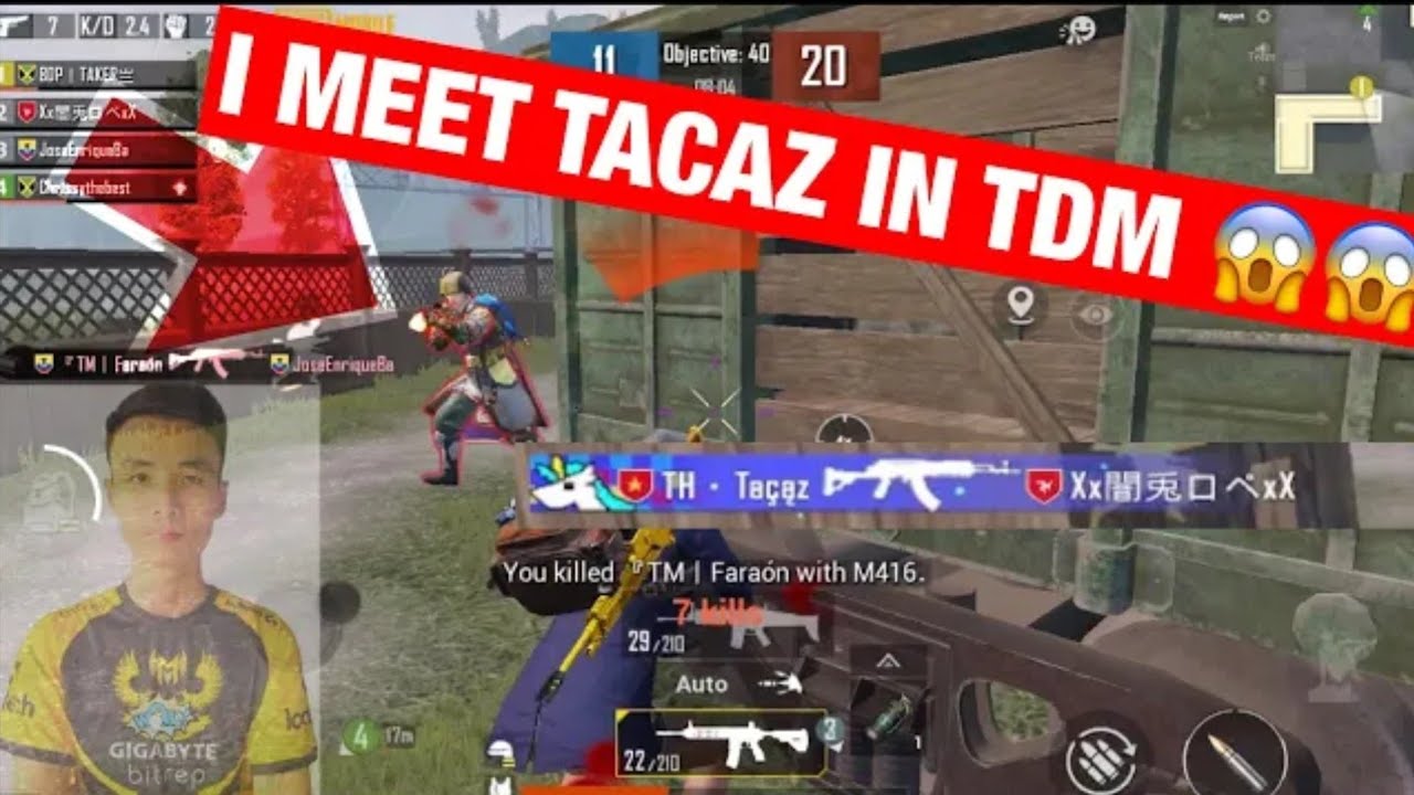 I meet tacaz in a tdm 😱😱😱🔥🔥🔥TDM FIGHT WIHT DUPLICATE TACAZ | PUBG ...