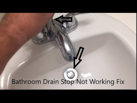 Bathroom Sink Drain Stopper Not Working Fix - YouTube