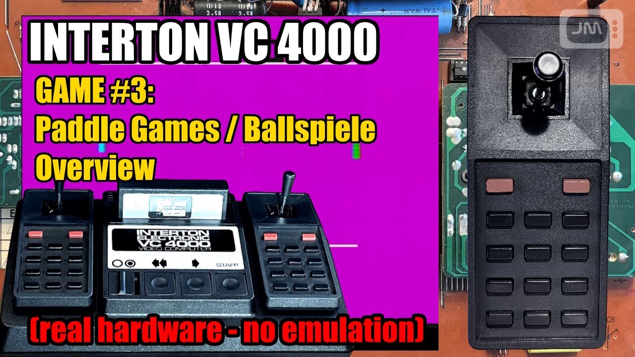 Interton VC 4000 Game #3: Paddle Games / Ballspiele Overview (real ...