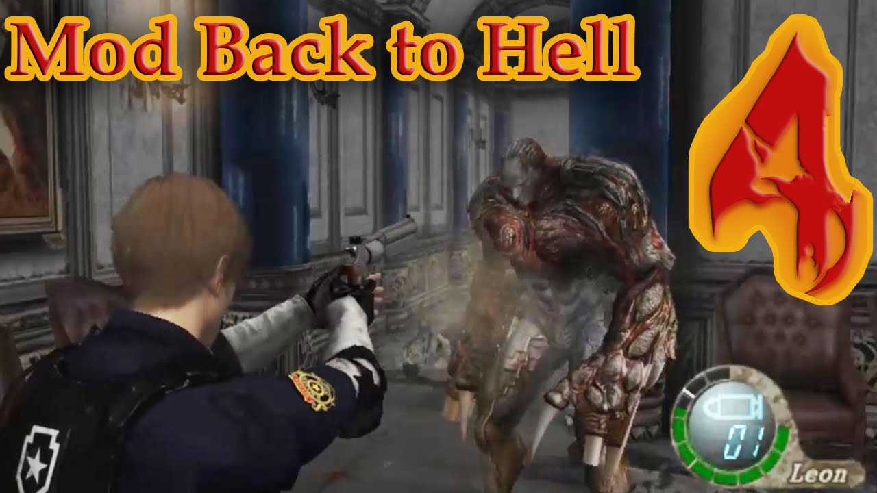Resident Evil 4 Mod Back to Hell - Gameplay 16 - O Poder da Handcannon ...