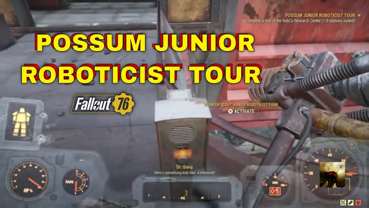 FALLOUT 76 How To Do The POSSUM Junior Roboticist Tour at ROBCO! FAST ...