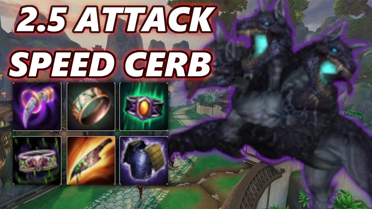 MAXIMUM ATTACK SPEED CERBERUS BREAKS SMITE! - YouTube