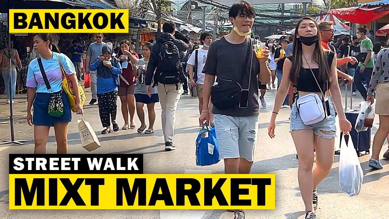 Mixt Market at Bangkok Chatuchak [ 4K ] JJ Market at Mo Chit - YouTube