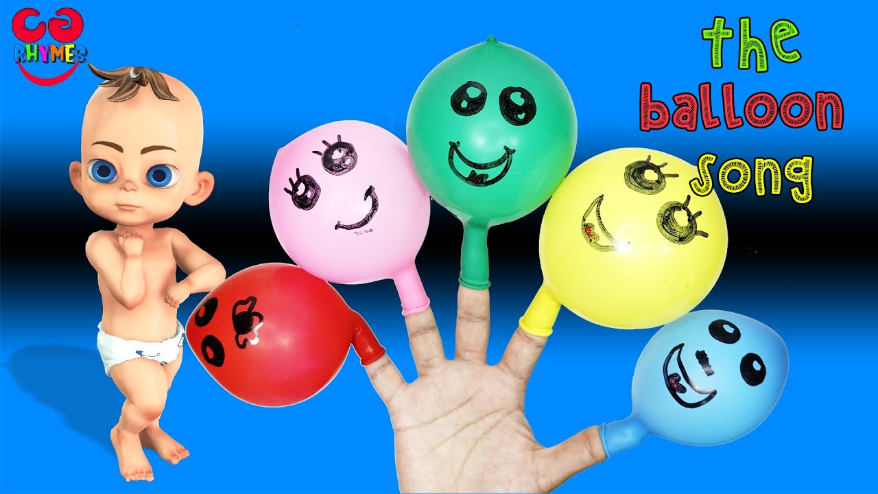 Balloon Finger Family Song – Like Keysha Nursery Rhymes | Learn Colours ...