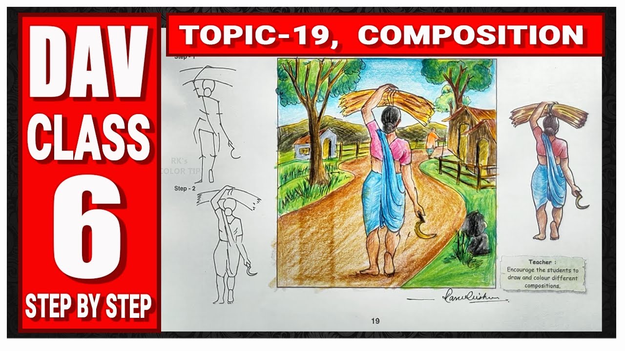 DAV CLASS 6 | TOPIC 19 | COMPOSITION | STEP BY STEP | D.A.V. | dav ...
