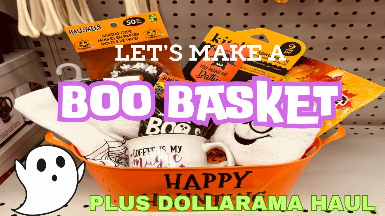NEW DOLLARAMA HAUL PLUS 👻LETS MAKE A BOO BASKET IDEA FOR HALLOWEEN ...