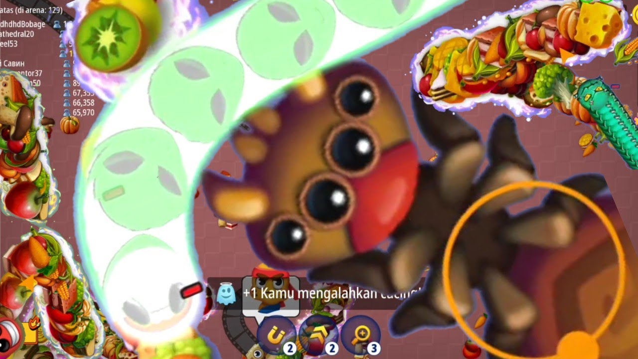 🐍WORMATE ZONE.IO |Rắn Săn Mồi#020 ©PRO ALIEN BIG FOOD |Epic Worms Zone ...