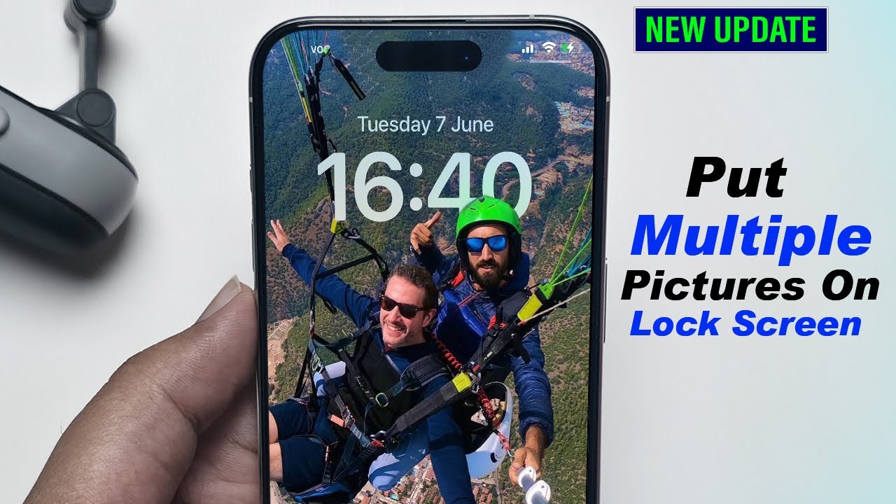 How To Put Multiple Pictures On Lock Screen iPhone (ANY iPhone) - YouTube